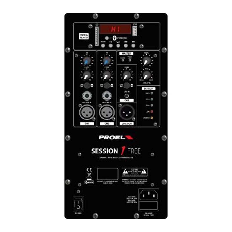 PROEL SESSION 1 FREE Battery Powered Portable Column Speaker System ...